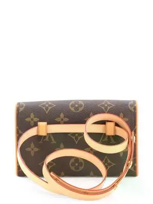 LOUIS VUITTON Florentine Waist Bag Monogram Canvas Belt Bag - Brown