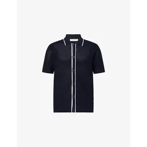 Orlebar Brown Roddy Contrast-piping Knitted Shirt
