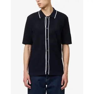 Orlebar Brown Roddy Contrast-piping Knitted Shirt