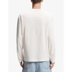 Hugo Branded-print Long-sleeved Cotton-jersey T-shirt
