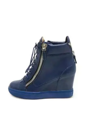 GIUSEPPE ZANOTTI Kriss Wedge Sneakers - Blue