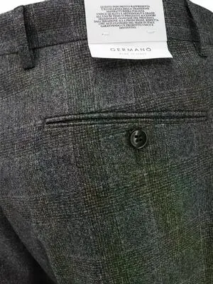 GERMANO 1952 Check-pattern Pleated Trousers