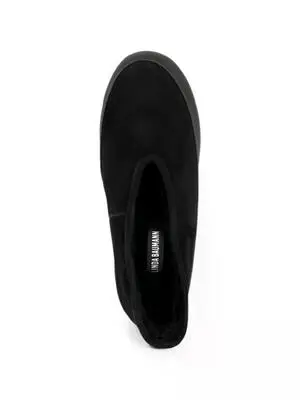 LINDA BAUMANN Suede Slip-on Loafers