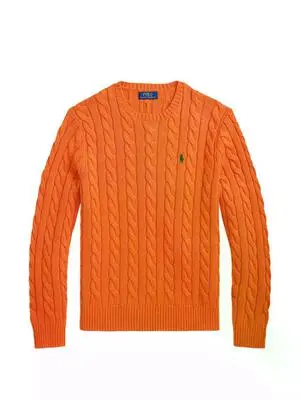 Polo Ralph Lauren Cable-knit Pony-motif Sweater - Orange