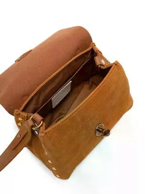 ZANELLATO Baby Postina Jones Stud-embellished Handbag - Brown