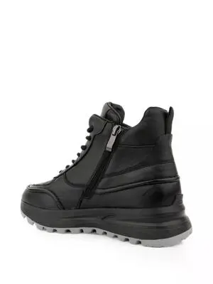 LINDA BAUMANN Lace-up Side-zip Sneakers