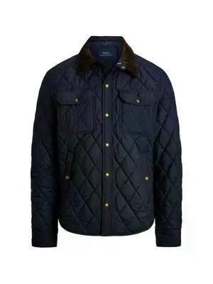 Polo Ralph Lauren Corduroy-collar Quilted Jacket - Blue