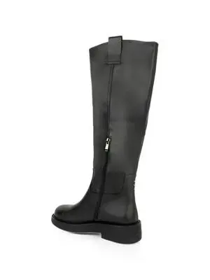 LINDA BAUMANN Leather Knee-high Boots
