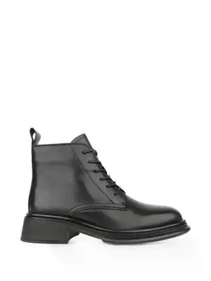 LINDA BAUMANN Lace-up Ankle Boots - Black