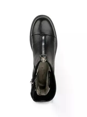 LINDA BAUMANN Front-zip Ankle Boots