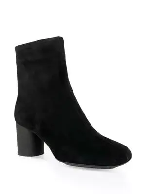LINDA BAUMANN Suede Block-heel Ankle Boots