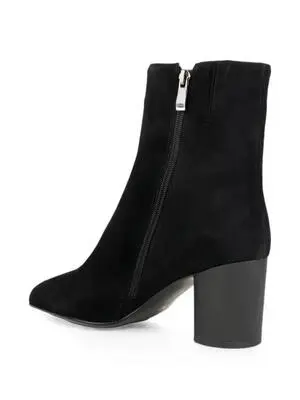 LINDA BAUMANN Suede Block-heel Ankle Boots