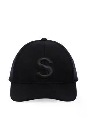 Sacai Embroidered-logo Wool-melton Cap
