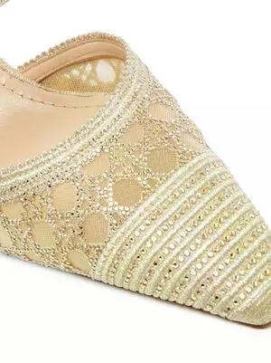 Dior Tone Cannage Crystal Mules