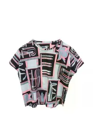 Hermès 2020s Lettres Equestres Printed Cotton T-shirt - Black