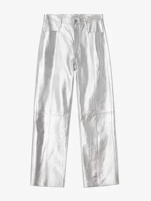 HOUSE OF DAGMAR Loose Fit Trousers - Silver