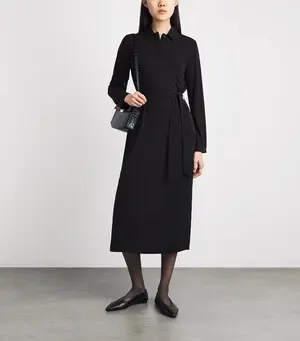 Max Mara Chiffon Shirt Midi Dress