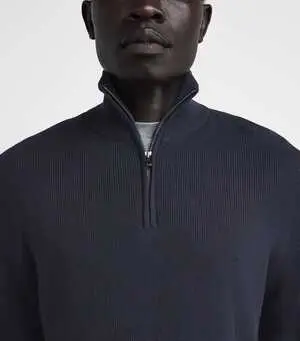 Sease Virgin Wool Quarter-zip Sweater