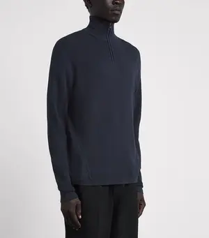 Sease Virgin Wool Quarter-zip Sweater