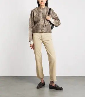 BLAZÉ MILANO Virgin Wool-cashmere Check Altai Jacket