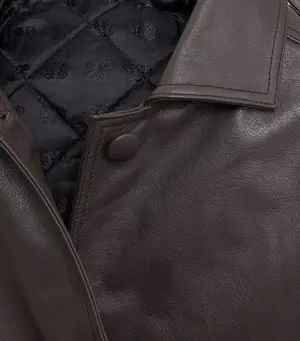 BLAZÉ MILANO Charlie Leather Bomber Jacket
