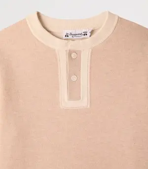 Bonpoint Cotton-blend Henley Sweater