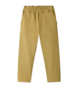 Bonpoint Cotton July Straight Trousers - Green