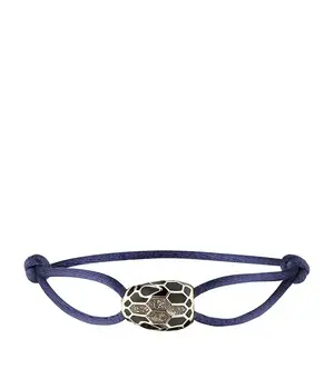 BVLGARI Serpenti Forever String Bracelet - Blue