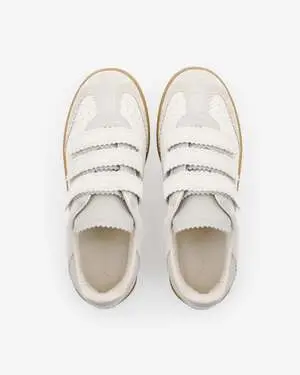 Isabel Marant Étoile Calfskin Suede Low-top Sneakers - Ecru