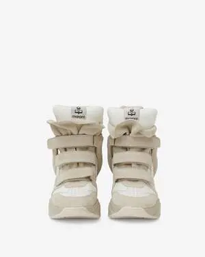 Isabel Marant Étoile Balskee Suede Wedge Sneakers - White