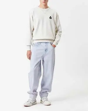 Isabel Marant Étoile Mike Cotton Crewneck Sweatshirt - Ecru