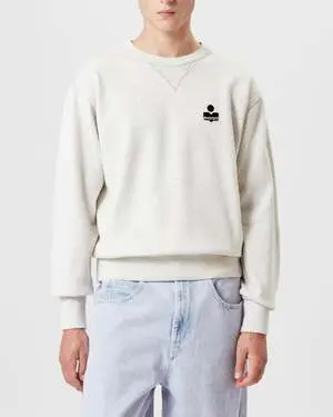 Isabel Marant Étoile Mike Cotton Crewneck Sweatshirt - Ecru