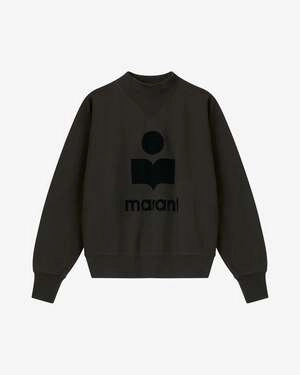 ETOILE Moby Cotton Sweatshirt With Logo - Black
