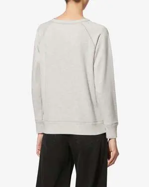 ETOILE Cotton Sweatshirt With Logo - Ecru