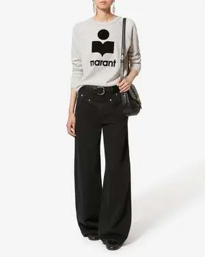 ETOILE Cotton Sweatshirt With Logo - Ecru