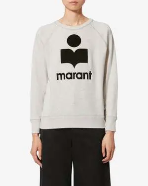 ETOILE Cotton Sweatshirt With Logo - Ecru