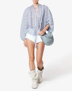ETOILE Polly Organic Cotton And Lace Blouse