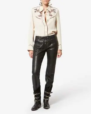 Isabel Marant Étoile Suede And Calfskin Leather Buckled Boots - Black