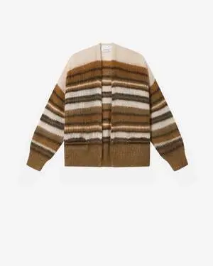 Isabel Marant Étoile Danah Cardigan - Ecru/camel