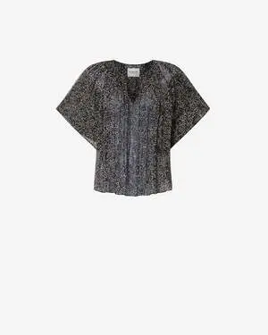 ETOILE Neslya Top - Black And Ecru