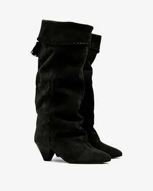 Isabel Marant Étoile Elita Suede Boots - Black