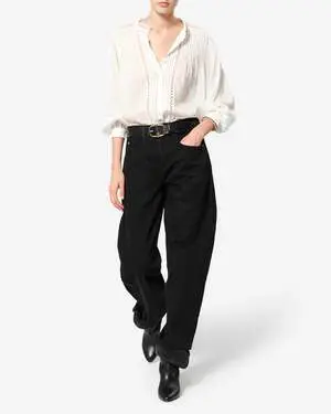 Isabel Marant Étoile Oriane Barrel Leg Jeans