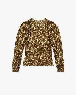 Isabel Marant Étoile ZARGA BLOUSE Leopard