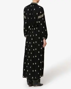 Isabel Marant Étoile Rodilia Embroidered Tussar Silk Tunic Dress