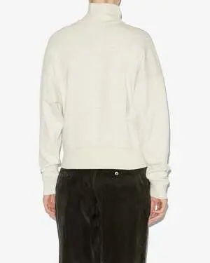 ETOILE Cotton Half-zip Sweatshirt With Logo Detail