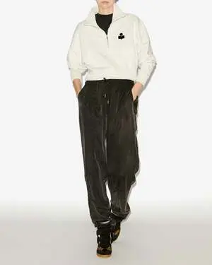 ETOILE Cotton Half-zip Sweatshirt With Logo Detail