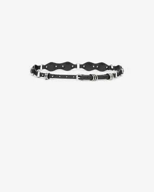 Isabel Marant Étoile Bolton Leather Belt With Metal Rings