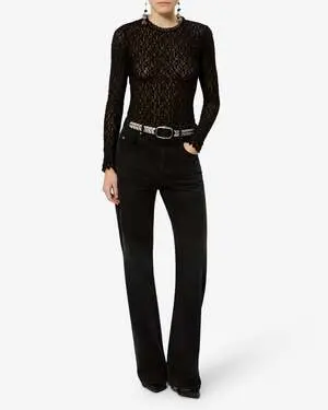Isabel Marant Étoile Brany Lace Top - Black