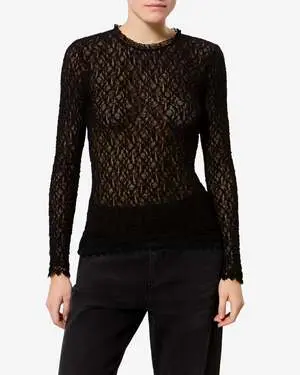 Isabel Marant Étoile Brany Lace Top - Black