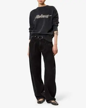 ETOILE Cotton Fleece Sweatshirt - Black
